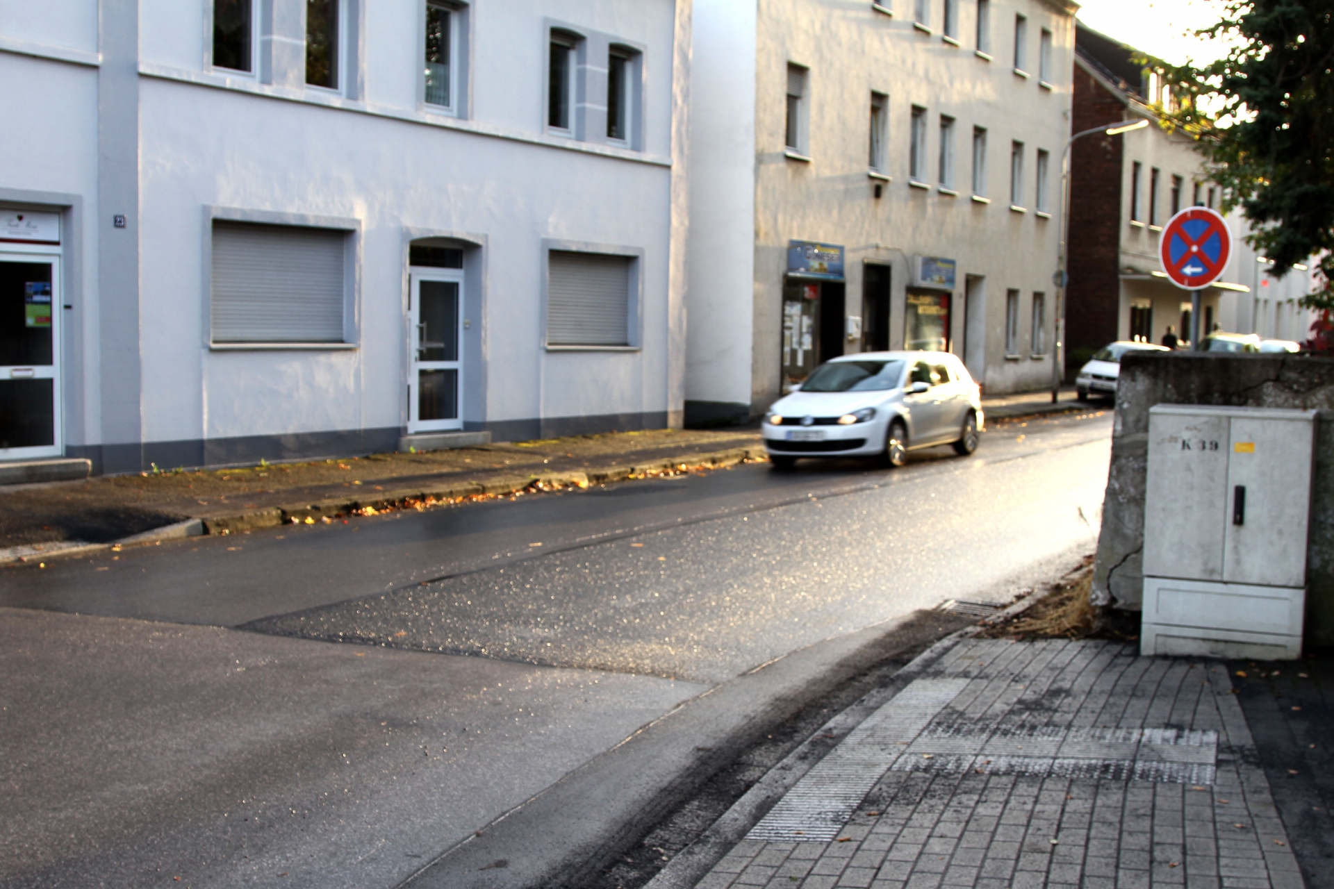 Besserer Blick vom breiteren Bordstein